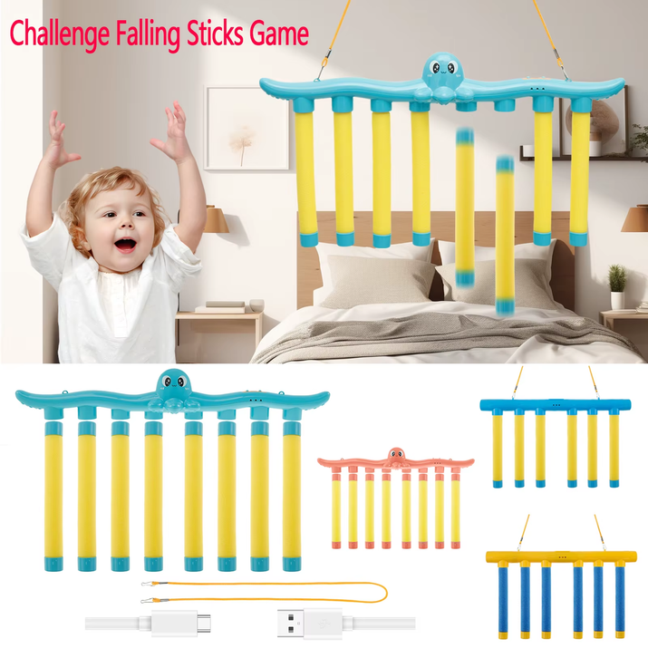 Challenge Falling Sticks Game Kids Stick Catching Toy Training Reactio ...